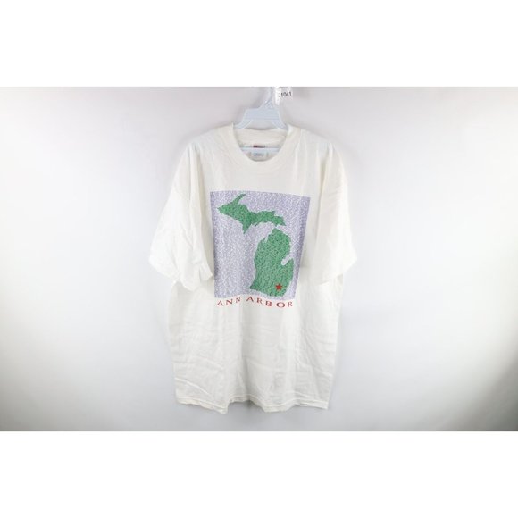 Vintage | Shirts | Vintage 9s Streetwear Mens Xl Distressed Ann Arbor ...
